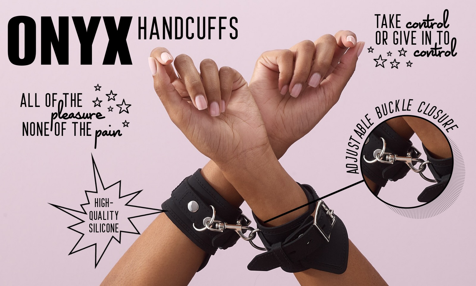 Straps, Slings & Swings… Oh my! Onyx Handcuffs – Pure Romance