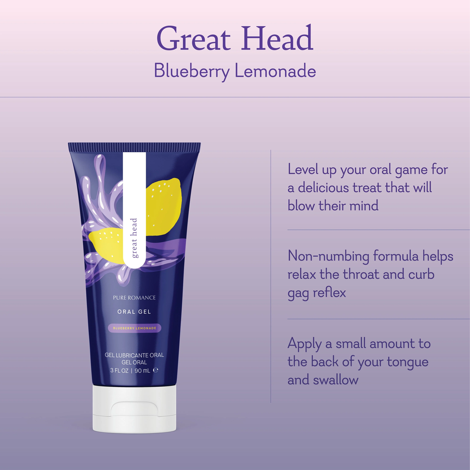 Great Head - Blueberry Lemonade – Pure Romance
