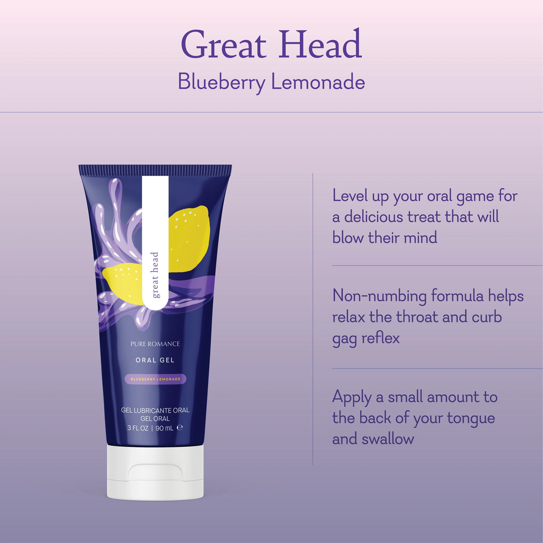 Great Head - Blueberry Lemonade – Pure Romance