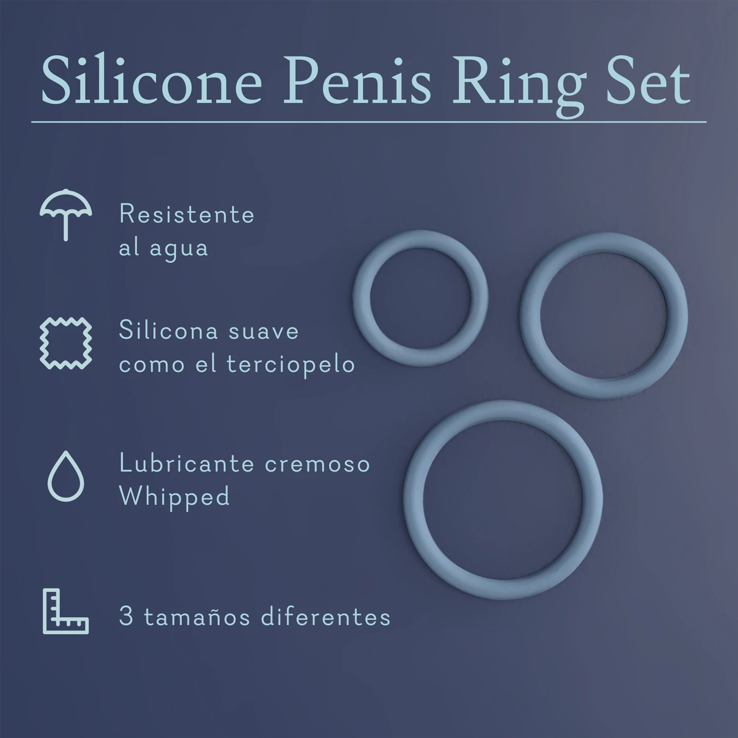 Silicone Penis Ring Set – Pure Romance