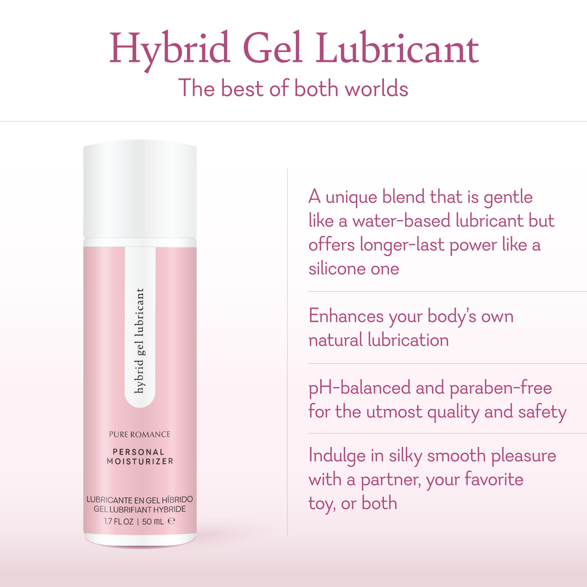Hybrid Gel Lubricant – Pure Romance