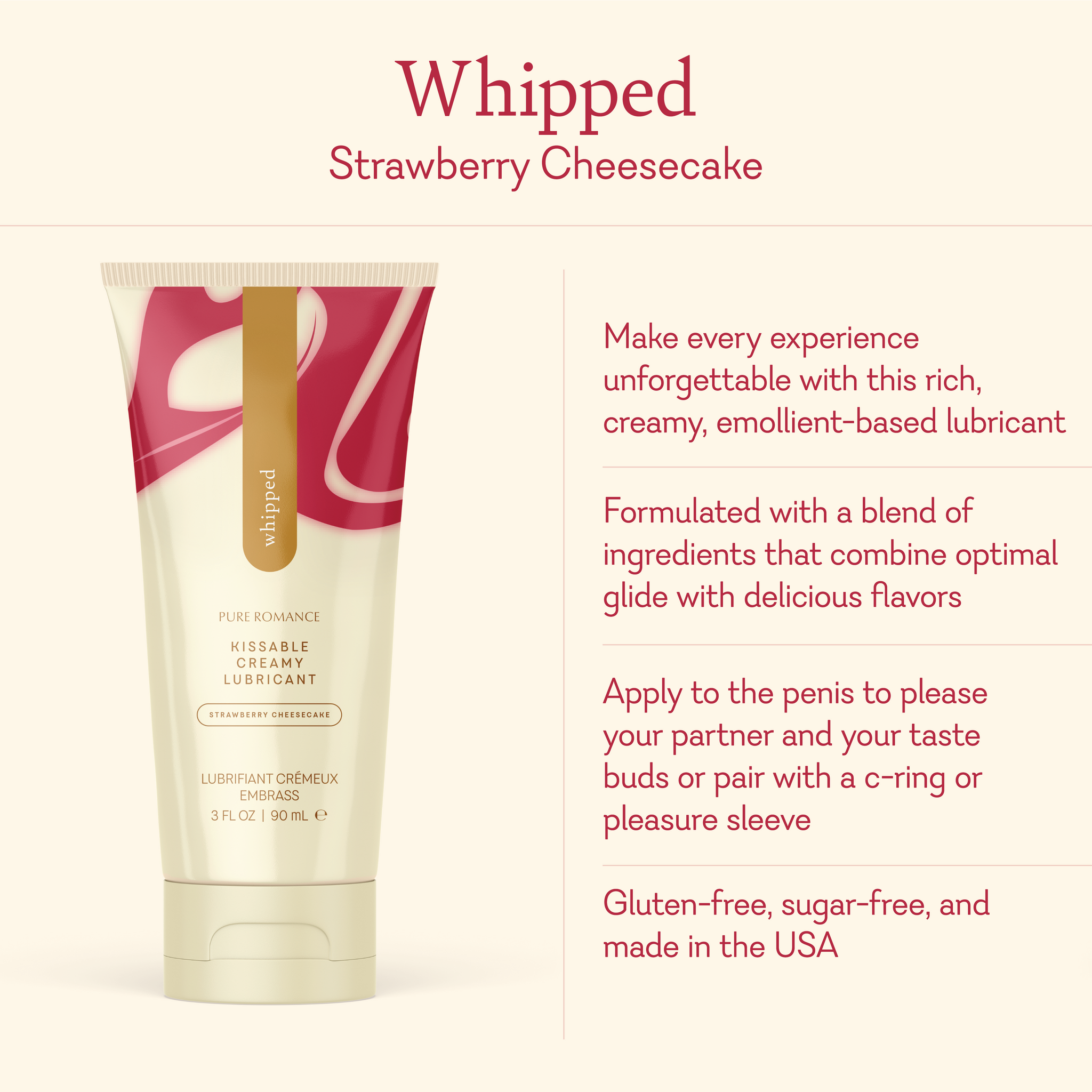 Whipped - Strawberry Cheesecake – Pure Romance