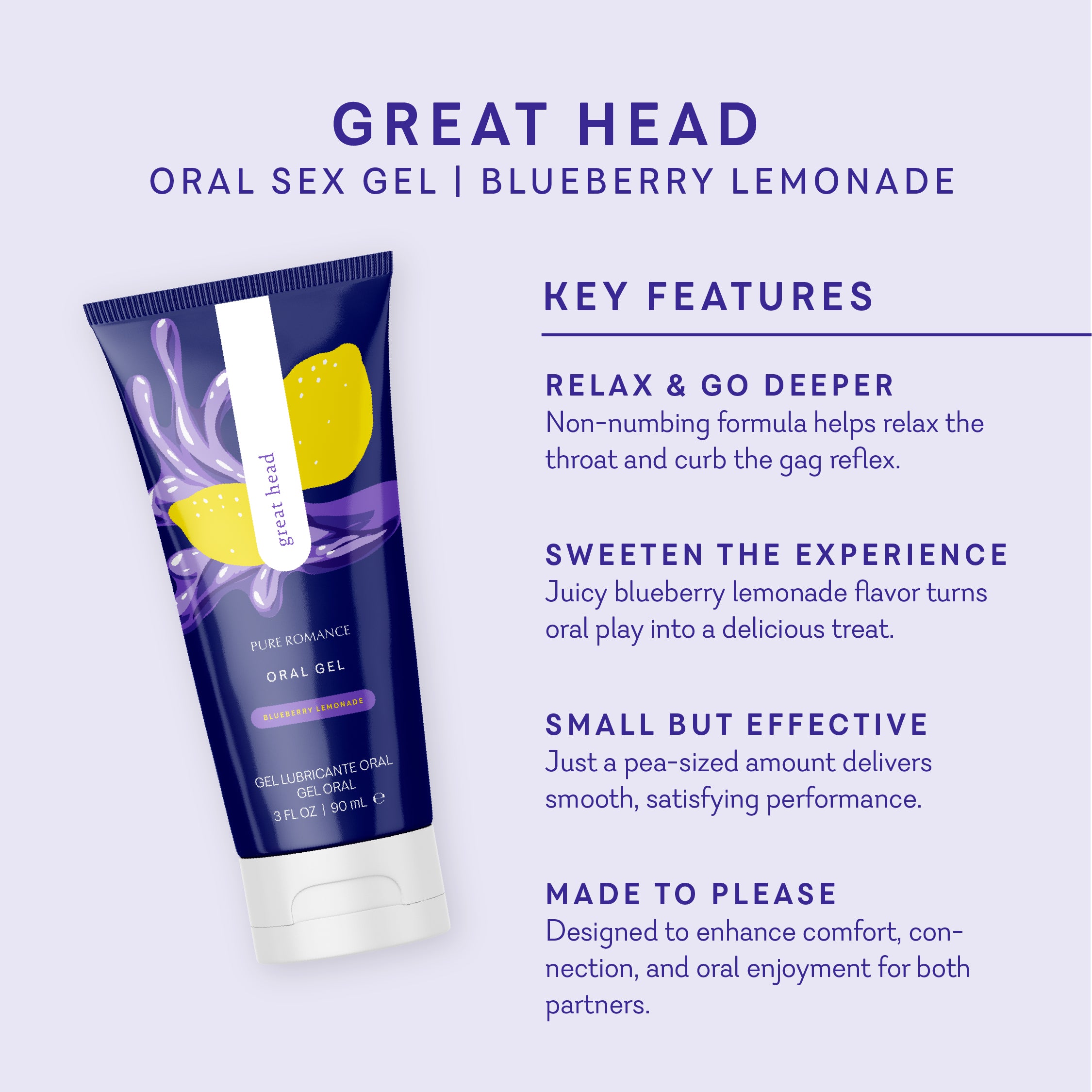 Great Head - Blueberry Lemonade – Pure Romance